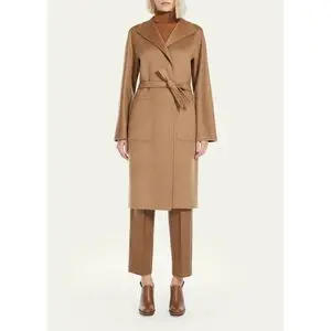 Max Mara Lilia Cashmere Wrap Coat - Camel