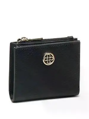 V°73 Logo-plaque Zip-top Wallet - Black