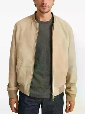 YVES SALOMON Suede Varsity Jacket