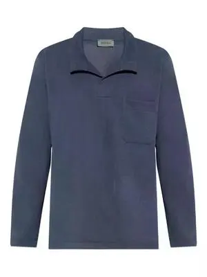 Hanro Long-sleeve Pocket Sweatshirt - Blue
