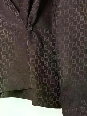 Fendi Ff Jacquard Silk Shirt