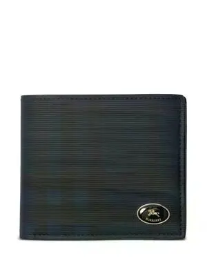 Burberry Check Bifold Wallet - Blue