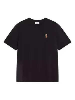 Maison Kitsuné Fox-embroidered T-shirt