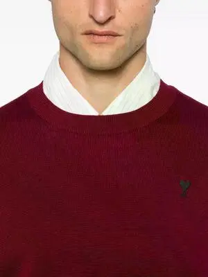 AMI Paris Crew-neck Sweater With Logo