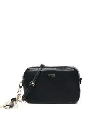 V°73 Double-zip Charm Shoulder Bag - Black
