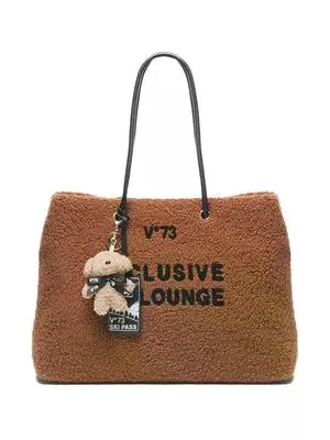 V°73 Teddy-textured Tote Bag