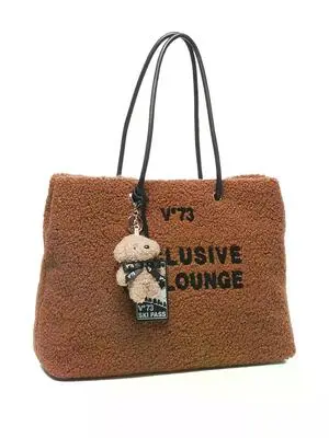 V°73 Teddy-textured Tote Bag