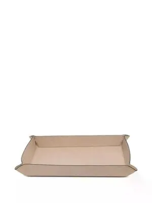 Smythson Large Rectangular Trinket Tray - Neutrals