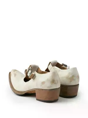 Prada Buckle-detail Stitched Loafers