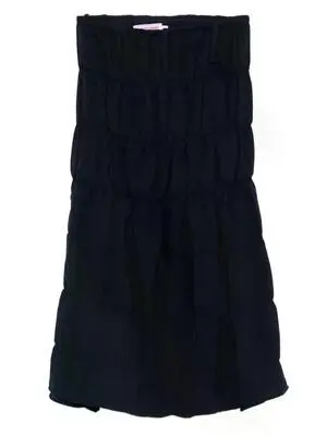 CHARLES JEFFREY Shirred Pencil Skirt - Blue