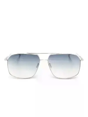 Barton Perreira Pilot Frame Sunglasses - Silver