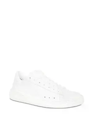MSGM Logo-detail Leather Sneakers