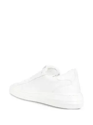 MSGM Logo-detail Leather Sneakers