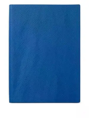 Smythson Soho Leather Notebook - Blue