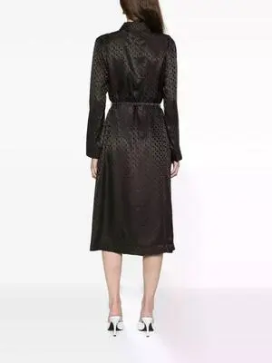 Fendi Ff Jacquard Belted Dress