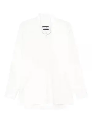 HAMZA Mandarin-collar Shirt - White