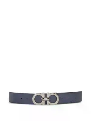 FERRAGAMO Gancini-buckle Reversible Belt - Blue