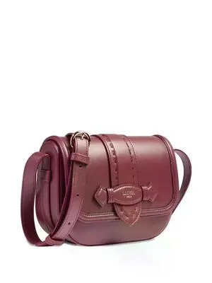 LANCEL Sienna Leather Crossbody Bag - Red