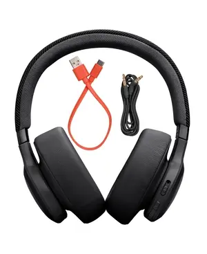JBL Live 770nc Bluetooth Over Ear Headphones - Black