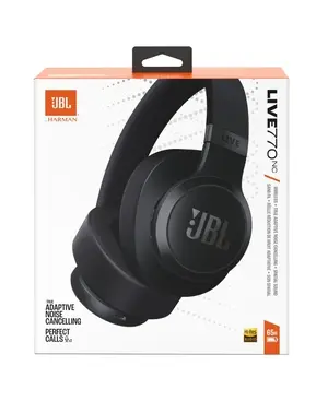 JBL Live 770nc Bluetooth Over Ear Headphones - Black