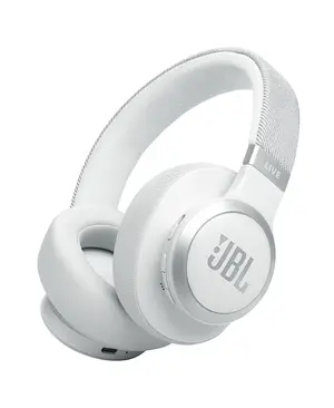 JBL Live 770nc Bluetooth Over Ear Headphones - White