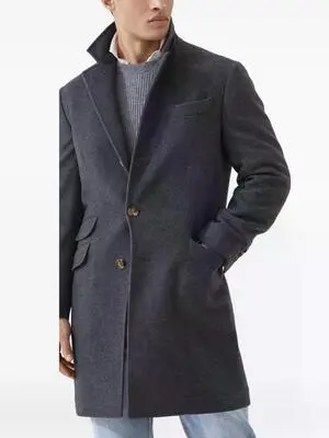 Brunello Cucinelli Cashmere Coat - Grey