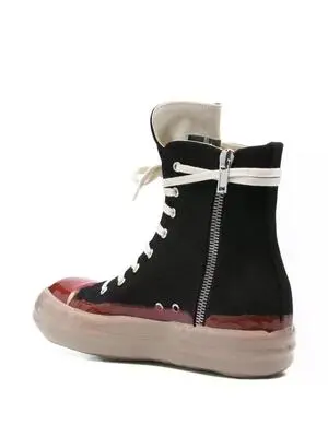 Rick Owens High-top Lace-up Sneakers - Black