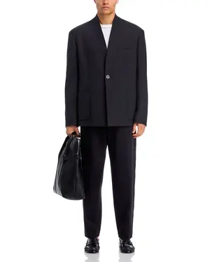 Helmut Lang Collarless Relaxed Fit Blazer