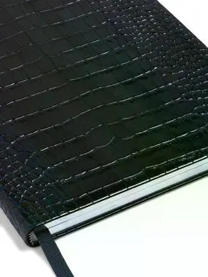 Smythson Portobello Crocodile-embossed Notebook