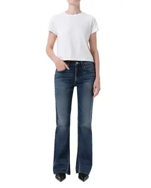 AGOLDE Mid-rise Boot-cut Jeans - Stencil
