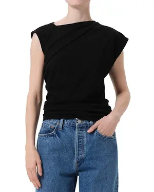 Black Jersey Tops