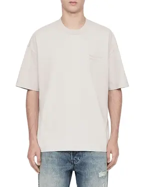 ALLSAINTS Oversized Xander Logo Tee - Sky Blue