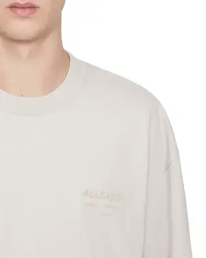 ALLSAINTS Oversized Xander Logo Tee - Sky Blue