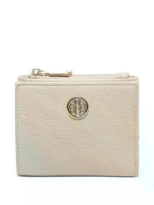 V°73 Zip-top Logo-plaque Wallet - Neutrals