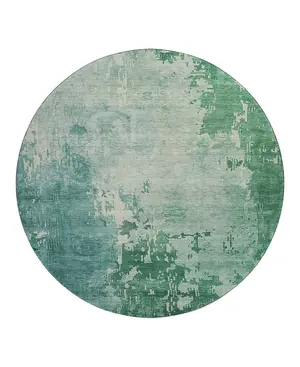 DALYN RUG COMPANY Dalyn Pacifica Pa11 Round Area Rug, 8' X 8 - Emerald