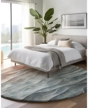 DALYN RUG COMPANY Dalyn Pacifica Pa2 Round Area Rug, 8' X 8