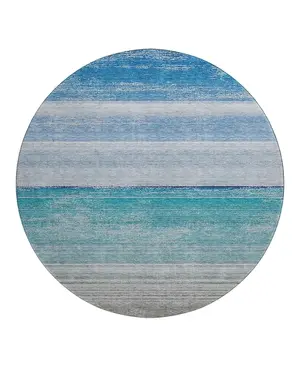 DALYN RUG COMPANY Dalyn Pacifica Pa7 Round Area Rug, 8' X 8 - Sky