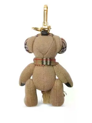 Burberry Thomas Bear Check-scarf Bag Charm - Neutrals