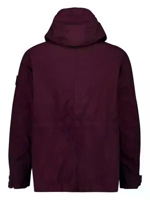 Stone Island Hooded Zip Jacket - Red
