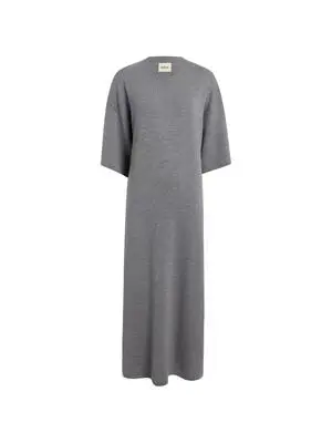 Khaite Midi Wool Dress - Grey
