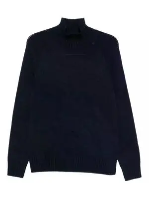 Eleventy High-neck Long-sleeve Sweater - Blue