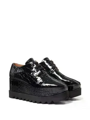 Stella McCartney 80mm Crocodile-effect Derby Shoes