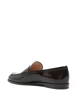 GIANVITO ROSSI Leather Penny Loafers
