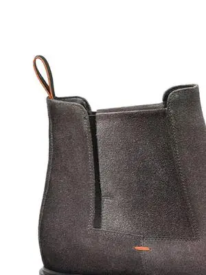 Santoni Elasticated Panel Suede Boots
