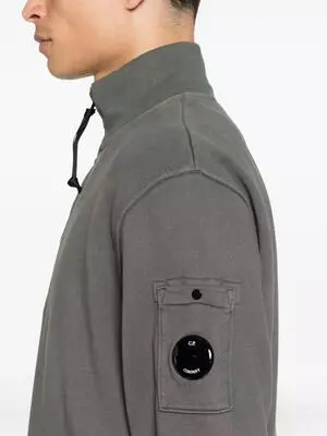 C.P. COMPANY Half-zip Pocket Sweatshirt - Grey