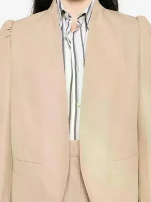Max Mara Puff-sleeve Open-front Jacket