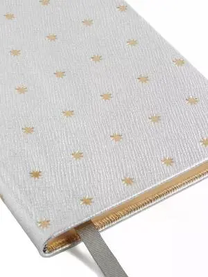 Smythson Star-print Panama Notebook