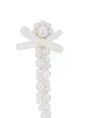 Simone Rocha Pearl Bow Drop Earrings