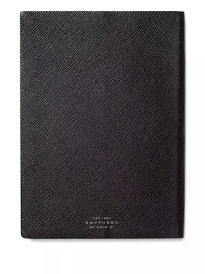 Smythson Panama Leather Notebook - Black