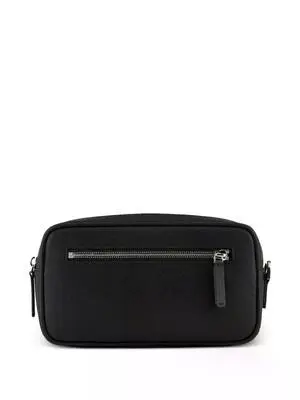 Emporio Armani Logo-plaque Wash Bag - Black